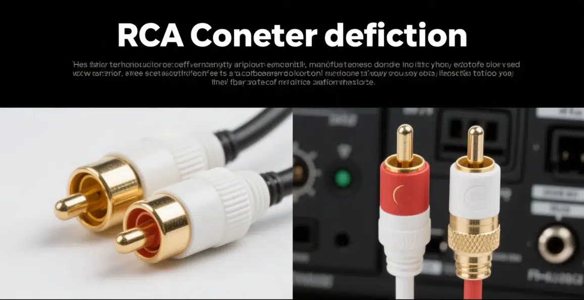 RCA Connector Definition: What You Need to Know